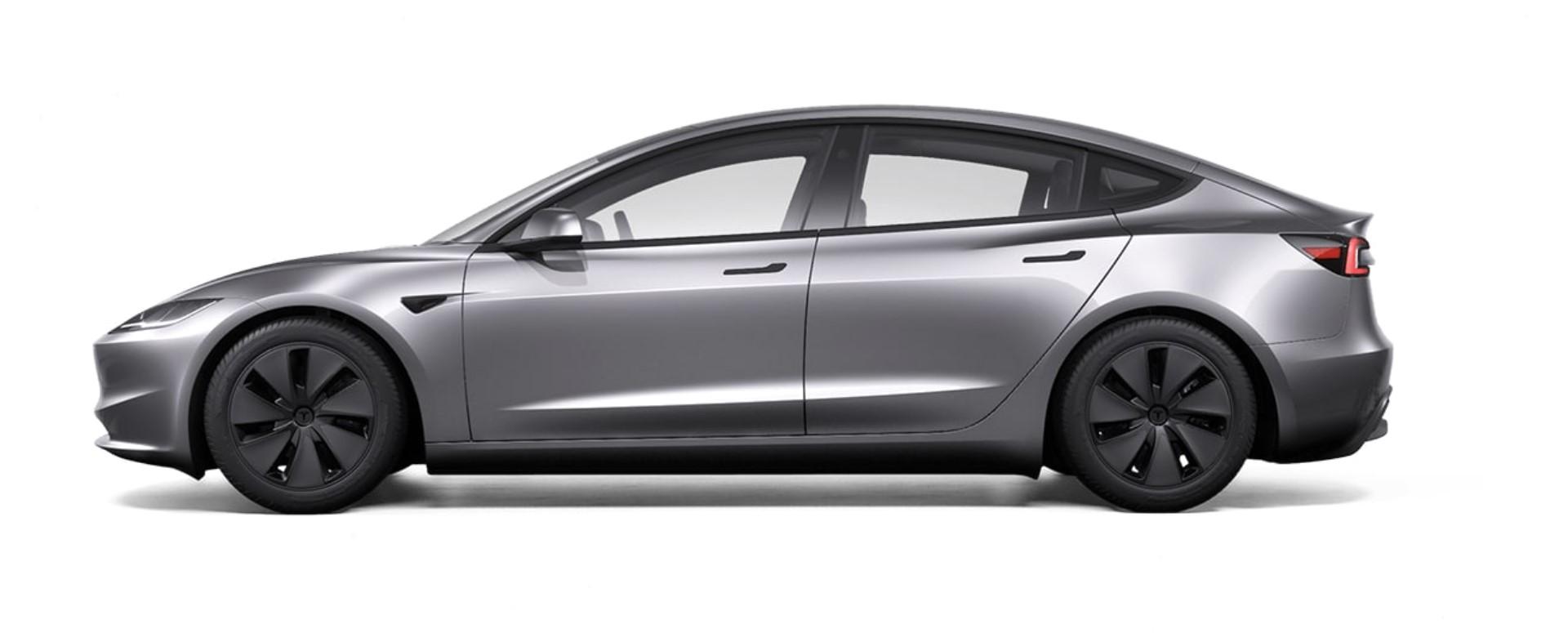 NYE Tesla model 3 Highland med 702km rekkevidde