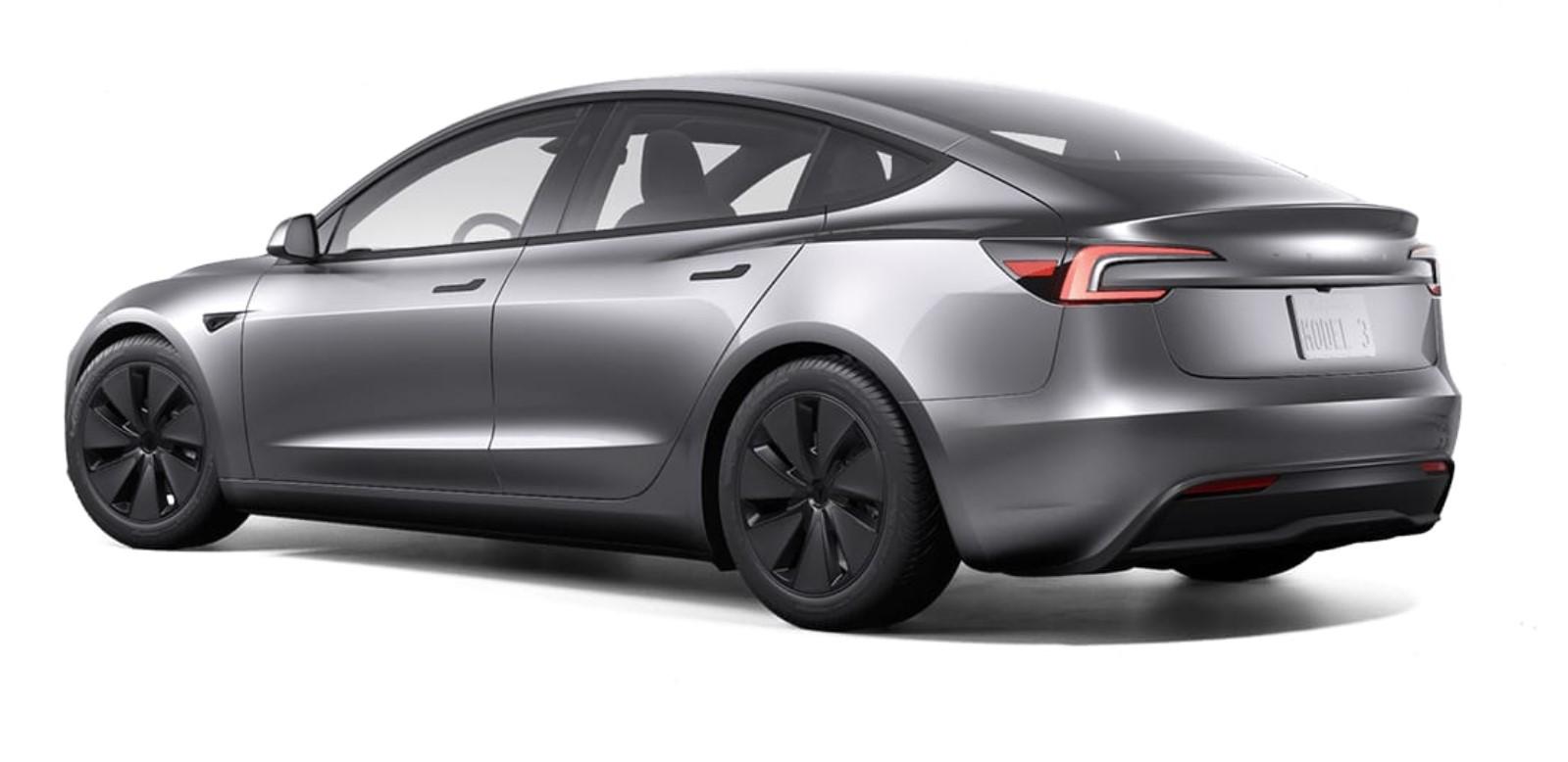 NYE Tesla model 3 Highland med 702km rekkevidde